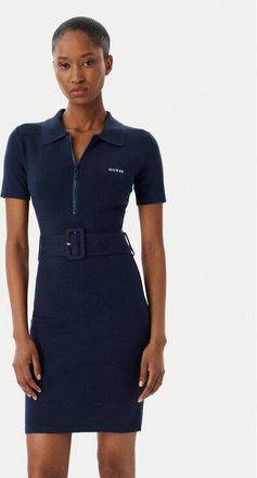 Guess Strickkleid V6RK08 Z4642 Dunkelblau Slim Fit