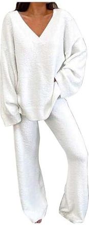 Generic Survet Blanc Femme Veste Et Pantalon Tailleur Femme Ensemble Chemise Pantalon Femme Blanc Robe De Mari&eacute;E Tailleur Pantalon Ensemble Surv&eacute;t&eacute;ment Kaki F