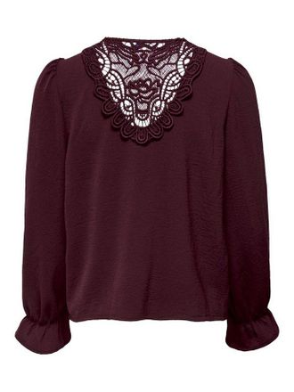 Only Langarmbluse METTE (1-tlg) Spitze