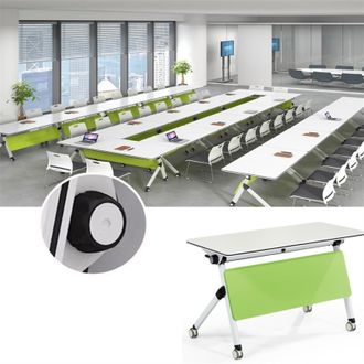 Generic Klappbarer Konferenztisch, tragbarer Klappkonferenztisch f&uuml;r B&uuml;robesprechungen und Schulungen, modulares Design f&uuml;r individuelle Konfiguration, ideal 