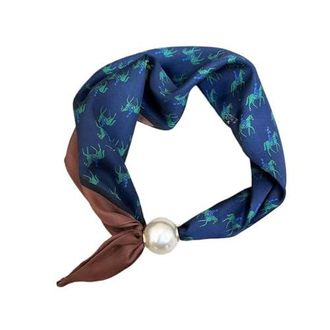 Generico Écharpe élégante avec fermeture magnétique en queue de perles - Écharpe dété à la mode, Couleur 7, taille unique