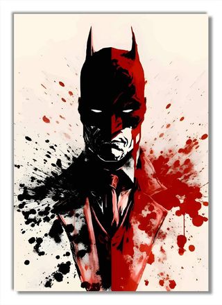 Wallario selbstklebendes Poster - Dunkle Dualit&auml;t, Aufkleber in Premiumqualit&auml;t, Klebefolie Gr&ouml;&szlig;e: 70 x 100 cm (Riesenposter)