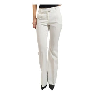 Fracomina Femme, Pantalons, Blanc, Taille: 44 FR Straight Pantalons