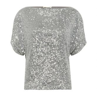 Soaked In Luxury Silbernes Top mit Stil - 30407045 - - Blouses & Shirts - Damen - Grau - XL