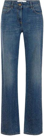 Elisabetta Franchi Straight Leg Jeans - Dunkelblau