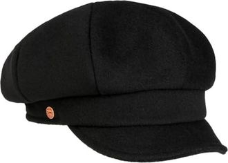 Mayser Casquette Gavroche Casquettes pour Femme Casquette Laine (M (57-58 cm) - Noir)