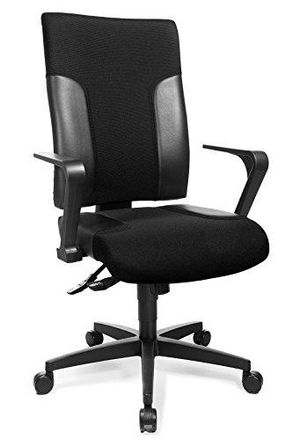 Topstar Topstar Two 20 TF20RS100 Bürostuhl, mit festen Armlehnen R2 OPA, Stoffbezug, schwarz