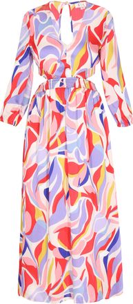 Izia Kleid Frauen rot mehrfarbig