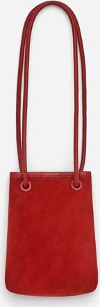 Arket Minitasche Aus Veloursleder -Rot