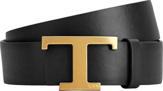 Tod's Femme, Accessoires, Noir, Taille: 90 CM Ceinture R&eacute;versible T Timeless