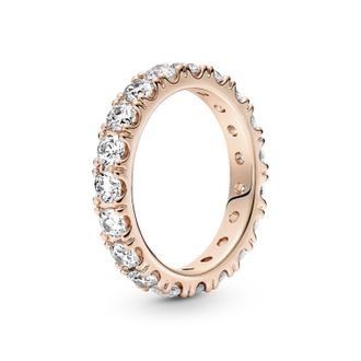 Pandora ROSE Timeless Ring funkelnde Reihe 14k ros&eacute;vergoldet, Zirkonia 180050C01 54