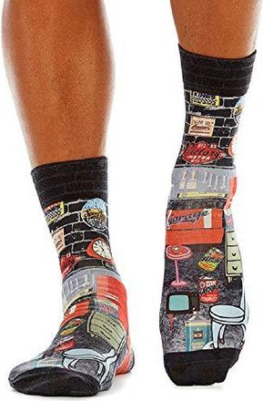 Wigglesteps Chaussettes r&eacute;tro garage, taille unique (41-46)