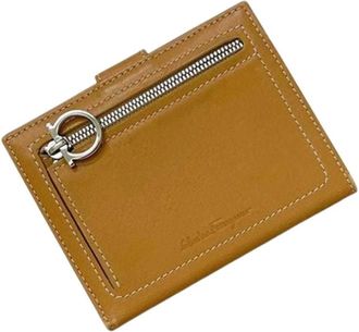 Ferragamo unisex, Pre-owned, Brun, Taille: ONE Size Portefeuille bi-fold Pre-owned