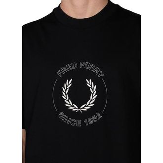 Fred Perry T-shirt &agrave; logo brod&eacute; en coton