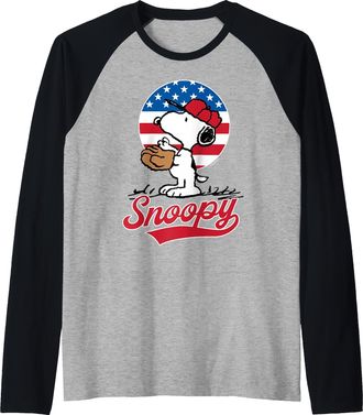 Peanuts Snoopy Americana Baseball Raglan