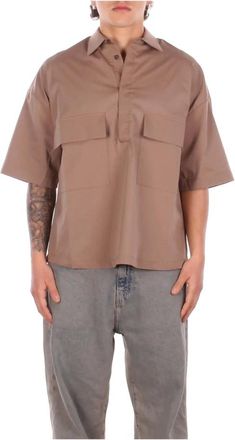 Alpha Studio Homme, Chemises, Brun, Taille: S Alpha studio T-shirts et Polos