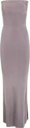 Rick Owens Femme, Robes, Gris, Taille: 42 FR Robe Maxi Longue