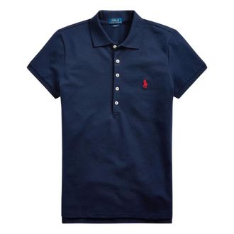 Ralph Lauren Femme, Tops, Bleu, Taille: 38 FR Polo Coupe Slim