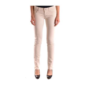 Armani Jeans Beige Rei&szlig;verschluss und Knopf Jeans - - Jeans - Damen - Beige - W31