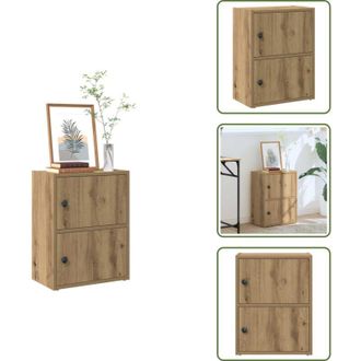 vidaXL The Living Store - vidaXL Biblioth&egrave;que ch&ecirc;ne artisanal 40x24x52 cm bois ding&eacute;nierie