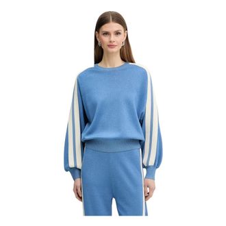 Pinko Pinko, Femme, Pulls, Bleu, Taille: 42 FR Inondazione Sweater