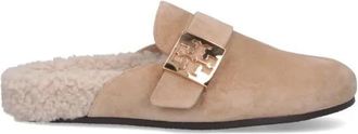 Tory Burch Tory Burch Sandalen - Mellow Suede Mules - Taupe - Gr. 10 - in Beige - für Damen