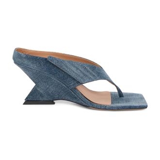 The Attico Sandales compens&eacute;es Cheope - Femme - Chaussures - Bleu - Taille: 38 EU