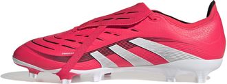 adidas Unisex Predator League FOLD-Over Tongue Firm Multi Ground Football Boots Fu&szlig;ballschuhe, Lucid Red/Cloud White/Core Black, 48 2/3 EU