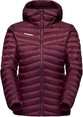 Mammut Albula in Hooded Jacket Women Doudoune, Vin/Noir, XL Femmes