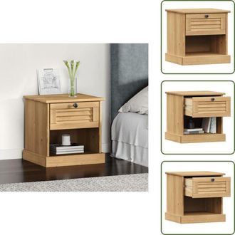 vidaXL Table de chevet VIGO 42x35x42 cm bois de pin massif - Table De Chevet - Meuble De Chambre - Table Nuit - Bois Massif - Pin