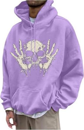 Generic 2026 Nouveaux sweats &agrave; capuche pour homme Pull d&eacute;contract&eacute; &agrave; manches longues Imprim&eacute; Mode Streetwear Confortable Sweat &agrave; capuche pour un usage quotidi