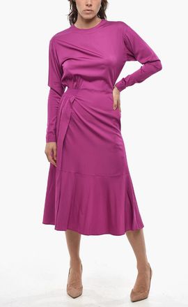 Stella McCartney Satin Tunic DOROTHY with Waist Draping Stella McCartney