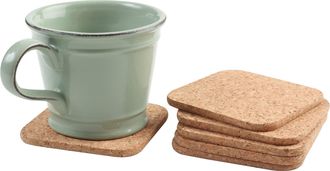 T&G 2 rechteckige Untersetzer aus Naturkork, Gr&ouml;&szlig;e 400 x 200 x 9 mm