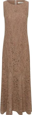Inwear Robe Longue - Femme - Robes - Brun - Taille: 38 FR