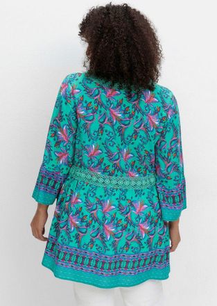 Sheego Klassische Bluse Longbluse 3/4-Arm