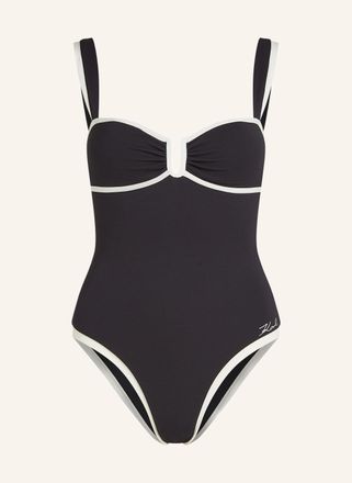 Karl Lagerfeld Badeanzug schwarz