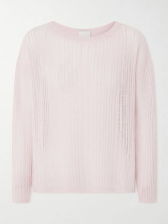 Allude Rippstrickpullover Aus Kaschmir - Pink