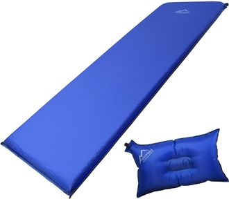 Normani Selbstaufblasbare Luftmatratze inkl. Kissen zum Outdoor Camping SurfBlau/DarkShadow 200 x 70 x 11 cm