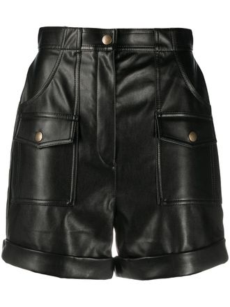 Philosophy di Lorenzo Serafini Shorts mit hohem Bund - Schwarz