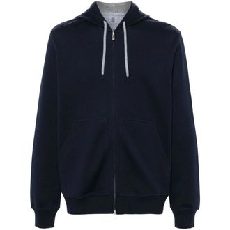 Brunello Cucinelli Zip-throughs - - Sweatshirts & Hoodies - Herren - Blau - S