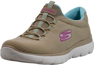 Skechers Sommets Basket Femme, Taupe Multi, 38.5 EU