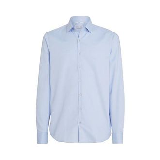 Calvin Klein Baumwollhemd in Blau