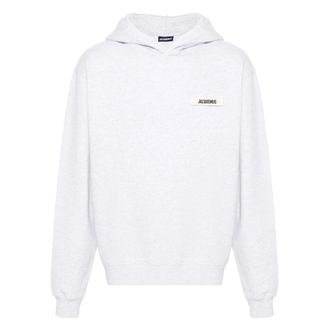 Jacquemus Stilvolles Gros Grain Hoodie in Grau - - Sweatshirts & Hoodies - Herren - Wei&szlig; - XL
