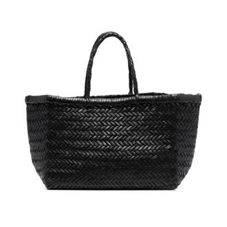 Dragon Diffusion Schwarze Leder Geflochtene Tote Tasche - - Bags - Damen - Schwarzk - ONE SIZE
