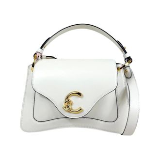 Coccinelle Femme, Sacs, Blanc, Taille: ONE Size C-Me Calf Top Handle Piccola