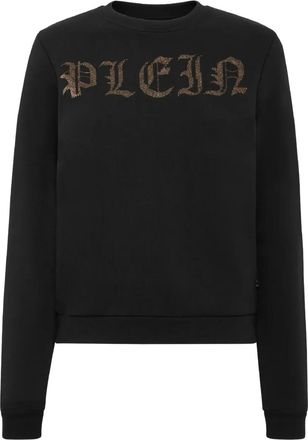 Philipp Plein sweat à ornements en cristal - Noir