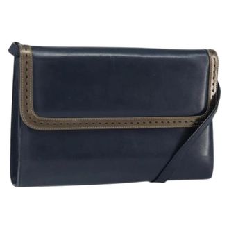 Ferragamo Pre-owned Leder-Umh&auml;ngetasche - - Pre-owned - Damen - Blau - ONE SIZE