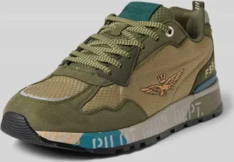 Aeronautica Sneaker mit Logo-Stitching Modell Napoli