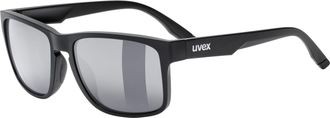 Uvex poise P - Sportbrille f&uuml;r Damen und Herren - 100% UVA-, B, C Schutz - beschlagfrei - black matt - one size