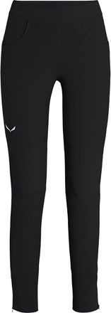 Salewa W Agner Durastretch Tights Schwarz - Wasserabweisende leichte Damen Bergsport Leggings, Größe 36 - Farbe Black Ou